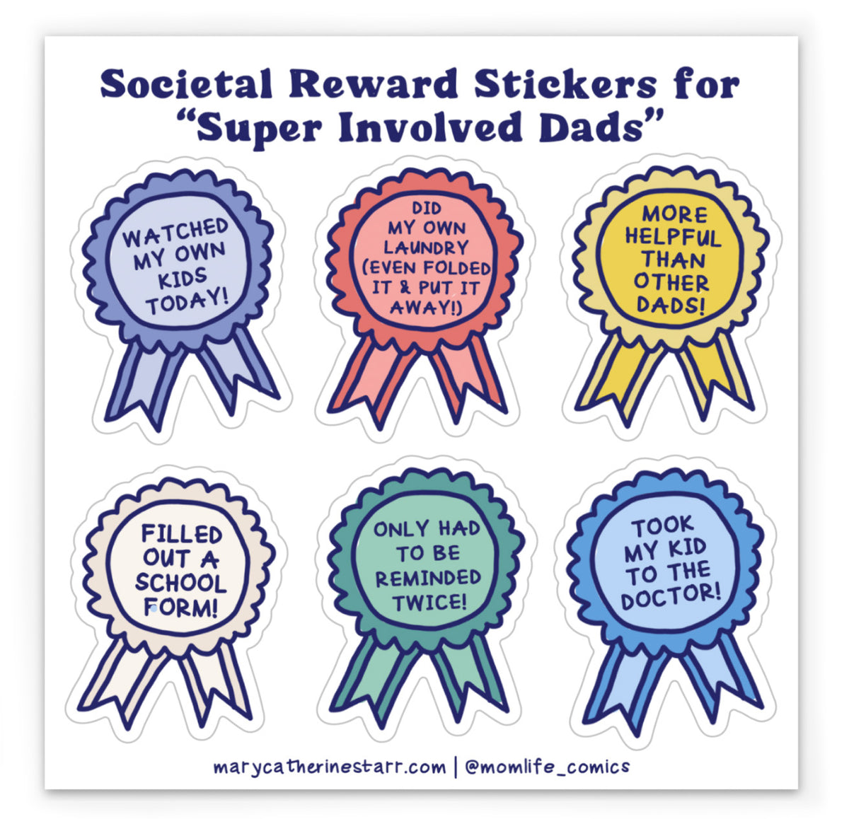 Reward Stickers for "Super Involved Dads" – Mary Catherine Starr Art ...