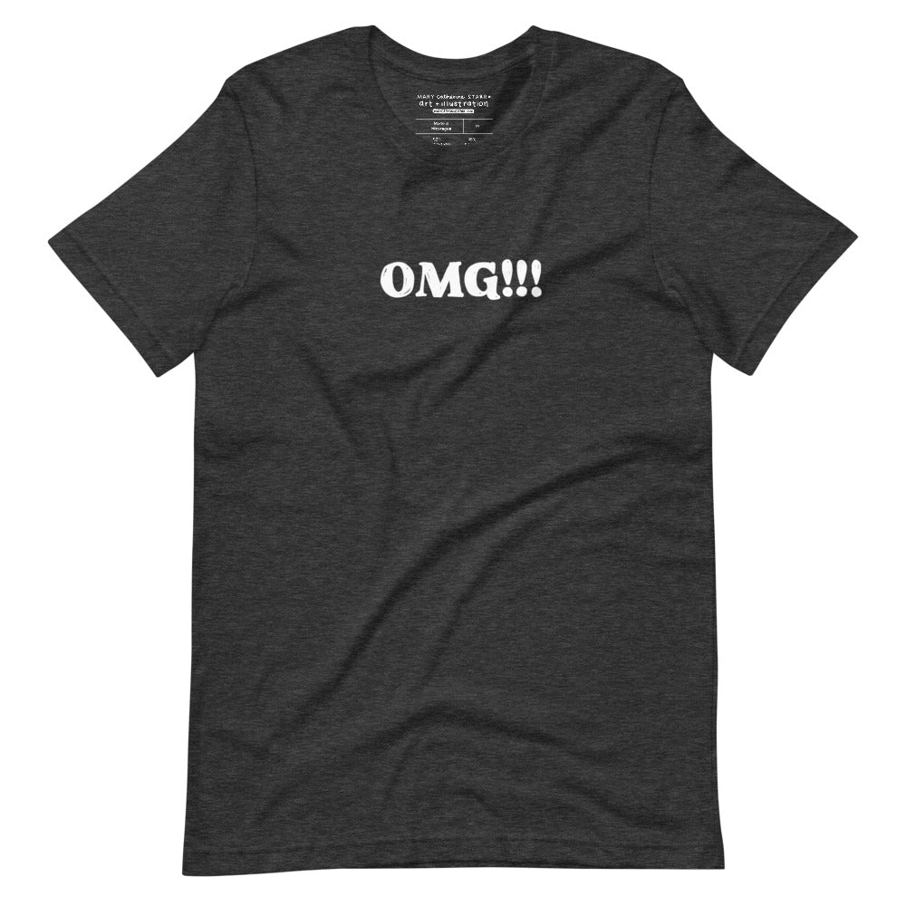 OMG!!!! Tee (Multiple Colors!) – Mary Catherine Starr Art + Illustration